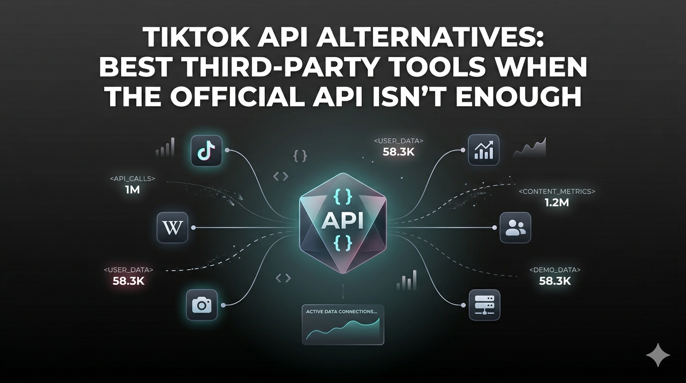 TikTok API Alternatives: Best Third-Party Tools When the Official API ...