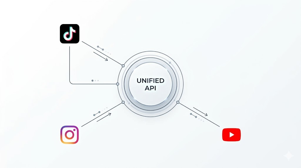 One Unified API for TikTok, Instagram, YouTube & 20+ Platforms