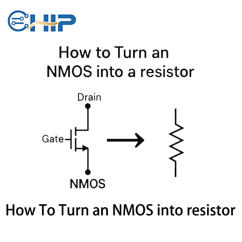 How NMOS transistors function as resistors in modern circuits
